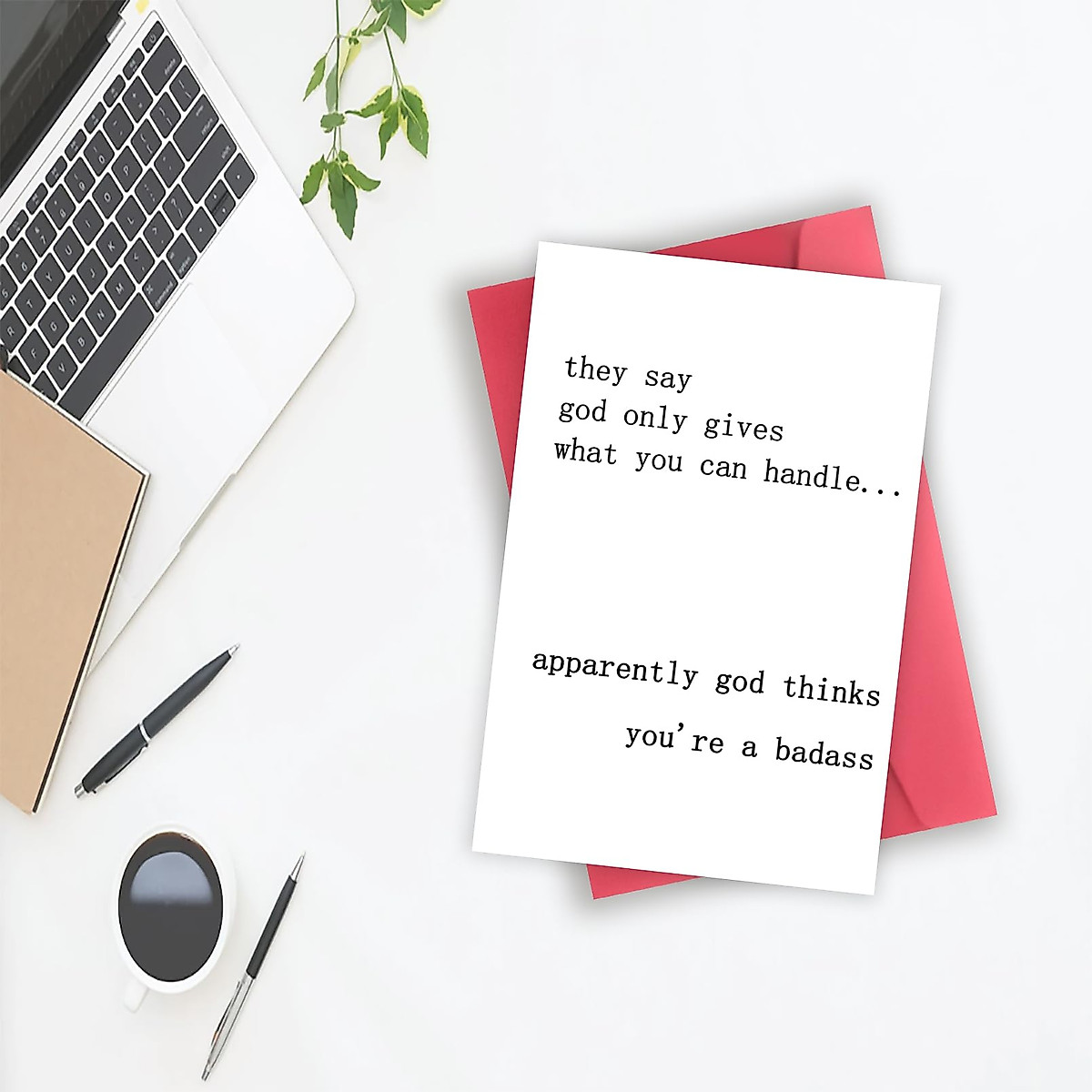 YiKaLus Funny Encouragement Card for Friends, Great Inspirational Card for Women Men, Unique Motivational Gifts for Boyfriend Girlfriend