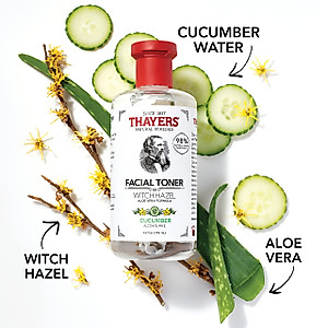 THAYERS Alcohol-Free Cucumber Witch Hazel Toner with Aloe Vera Pack of 3