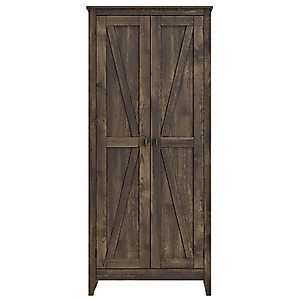 Ameriwood Home Farmington Wide Storage Cabinet, 31.5", Rustic