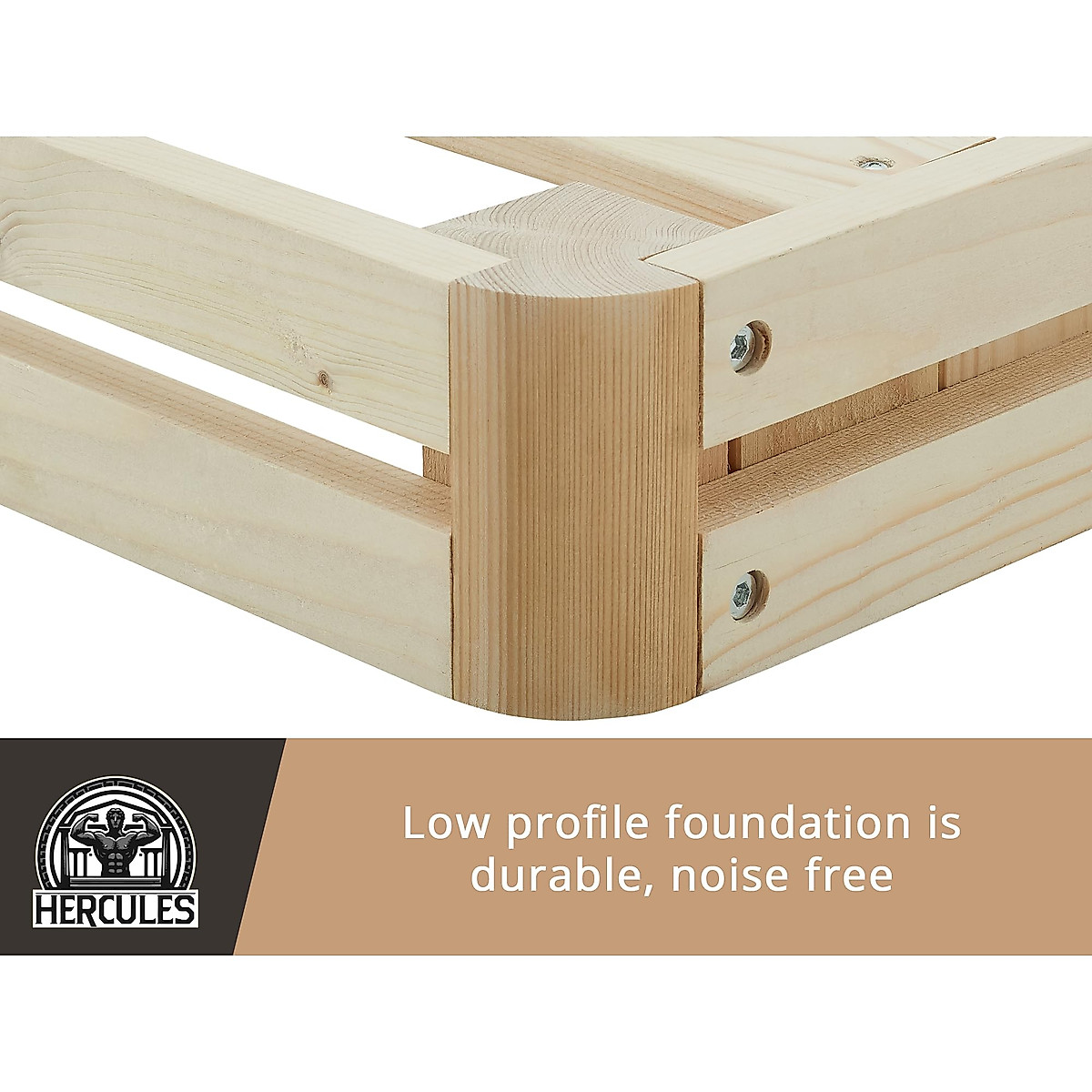 Hercules Instant Folding Mattress Foundation High Profile 7.5-Inch Box Spring Replacement, Twin