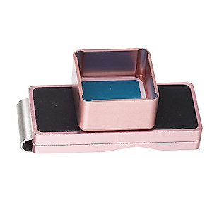 Jadeshay Magnetic Cue Tip Chalk Holder for Billiard, Portable Mini Aluminum Chalk Carrier with Clip, Rust-Resistant Mess-Free Chalk Application