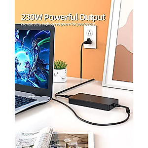 230W AC Charger Compatible with MSI-GE63-GE73 GE75 GE73VR GE63VR GE65 GP73 GP63 GP65 GP75 GL63 GL73 GL65 GL75 WT72 GT72 GT72VR GT72S WT70 Alpha Series 15 17 Raider Leopard Laptop Power Supply Cord