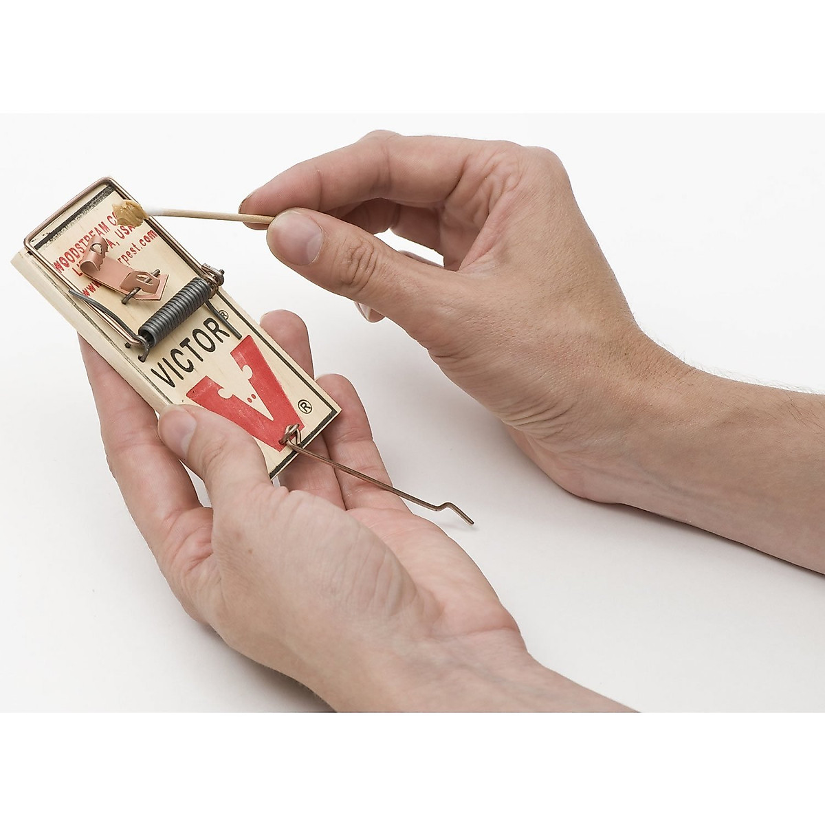 Victor Metal Pedal Mouse Trap - 2 Pack M023 - Wood Mouse Trap, Brown