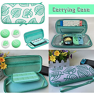 Carrying Case Compatible with Switch, Protection Case for Nintendo Switch Console, Portable Shockproof PU Hard Cover Storage Bag Travel Case for Switch