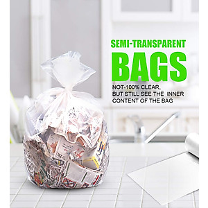 Clear Medium Garbage Bags – FORID 8 Gallon Trash Bags 30 Liter Wastebasket Bin Liners 220 Count Plastic Trash Bags for Bathroom Bedroom Office Trash Can
