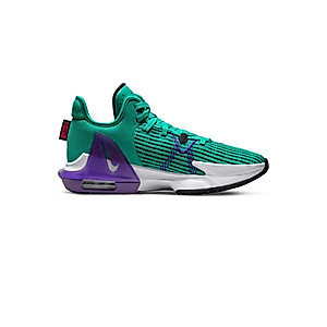 Nike Lebron Witness VI Mens Basketball Trainers CZ4052 Sneakers Shoes (UK 8 US 9 EU 42.5, Clear Emerald Hyper Pink 300)
