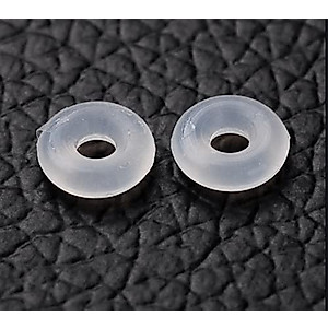 Sexy Sparkles 20 Clear Silicone Stopper Bead Spacer Charm or Clip Over For Snake Chain Charm Bracelet