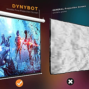 Motorized Projector Screen 100 Inch - Electric Projector Screen Motorized Indoor and Outdoor Movies Screen Pull Down, 16:9 4K 3D HD Compatible, Wall/Ceiling Mount, Ultra-Quiet, W/Remote Control