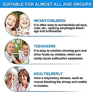 auons Choking Emergency Device Rescue Device Home Kit, First Aid Kit Portable Airway Suction Device for Kids and Adults, Portable Suction Anti Kit