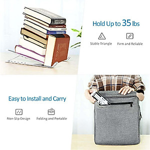 Foldable Laptop Stand for Desk, Office, and Travel Use with Folding Supports, Adjustable Height, and Ventilated Cooling Frame for Portable Work, Gaming, Content Creators