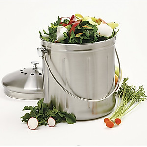 Norpro 1.5 Gallon Stainless Steel Compost Keeper