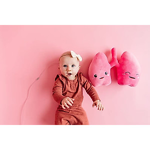nerdbugs Lung Plush - We Be-Lung Together!/Pulmonologist Gift, Respiratory Therapist Gift, Lung Cancer Gift, Pulmonary Nurse Gift, Med Student Gift