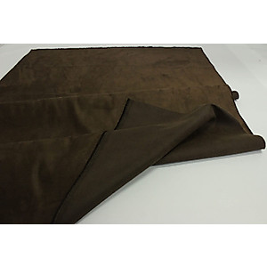 Microsuede Suede Fabric 58" Width (1 Yard, 36"x58") (Cut Separately by Prime) Chocolate