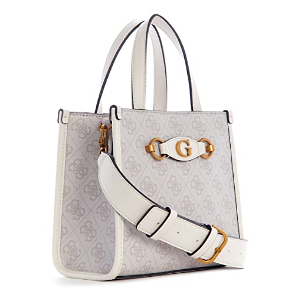 GUESS Izzy 2 Compartment Mini Tote, Dove Logo