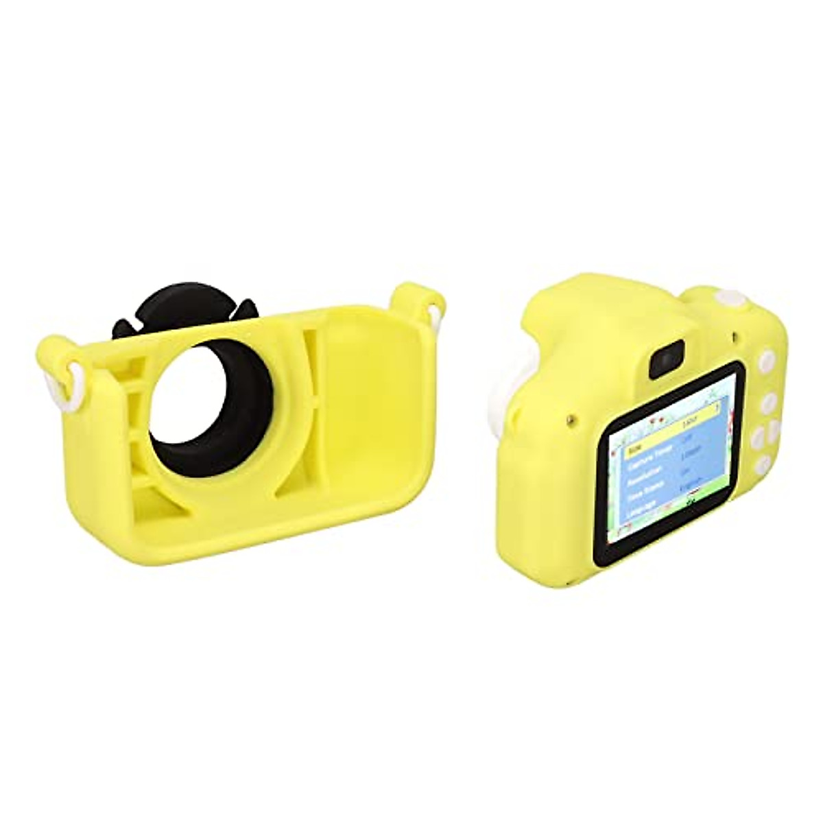 Kids Digital Camera, 28 Fun Photo Frames 2in HD Screen Multiple Filters Children Camera for Photo for Listening to Music Without 32G Memory Card with Card Reader