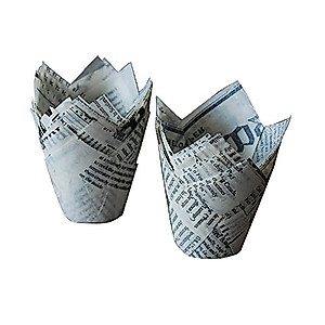 Tulip Baking Cups Cupcake or Muffin Liners Wrappers-Pack of 100