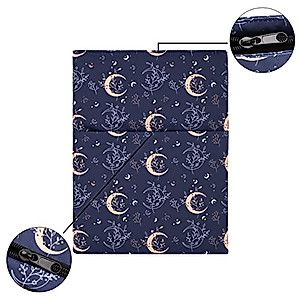 The Great Oak Midnight Sky - Padded Book Sleeve - Size 8.5'' x 11'' - Zippered Pocket - Book/Planner/Kindle Cover (Medium)