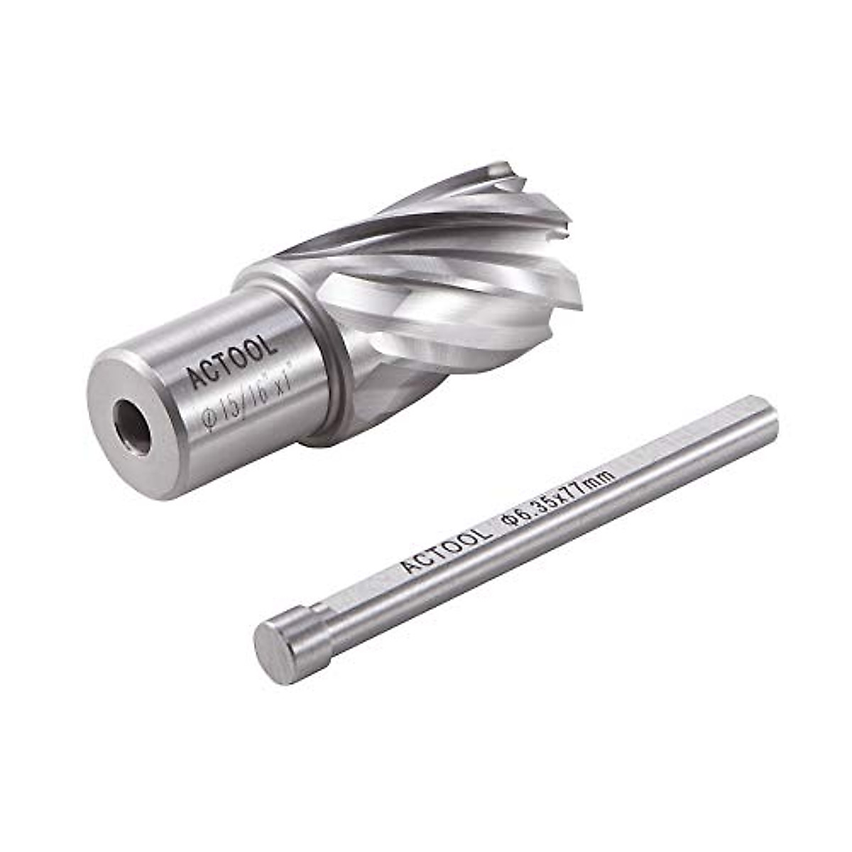 ACTOOL 15/16" Diameter × 1" Depth of Cut HSS ANNULAR CUTTER with 3/4'' Weldon Shank