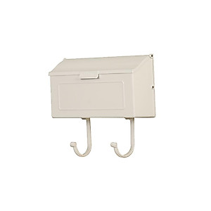 Special Lite Horizon Horizontal Wall Mount Mailbox - White Aluminum Mailbox for Wall Mount - SHH-1006-WH