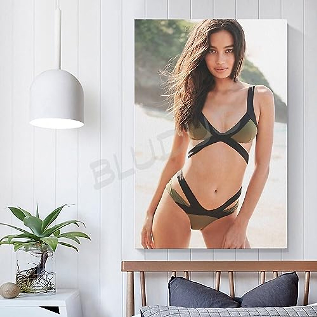 BLUDUG Kelsey Merritt Sexy Model Poster Beautiful Swimsuit Model Poster (4) Canvas Painting Wall Art Poster for Bedroom Living Room Decor20x30inch(50x75cm)