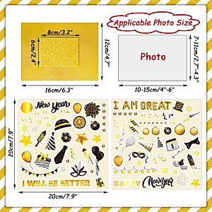 chiazllta 30 Packs Happy New Year Craft Kits for Kids, 2024 New Year Picture Frame DIY Craft Art New Year Party Favor Decor Home Classroom Game Activities