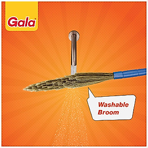 Gala No Dust Broom For Floor Cleaning, broom stick for home floor cleaning, Jhadu for home cleaning, Made of washable Fibers (Pack of 1)