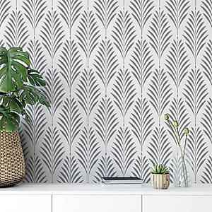 Fern Pattern Wall Stencil - Fern Wall Stencil, Stencils, Wall Stencil, Stencil for Painting - Wall Stencils for DIY Home Decor Projects