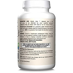 Jarrow Formulas Saccharomyces Boulardii + MOS, Clinically Studied Probiotic+Prebiotic Supplement, 5 Billion CFU, 180 Servings (Veggie Caps), Enhanced Intestinal Tract Support & Protection (Pack of 12)