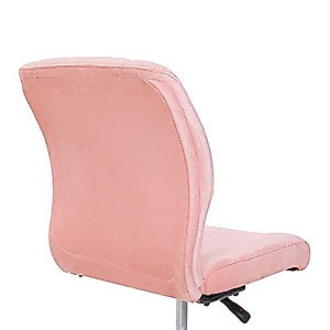 ZLXDP Adjustable Swivel Task Chair Plush Velvet Office Chair