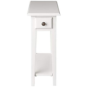 Frenchi Furniture End table, Queen, Off white
