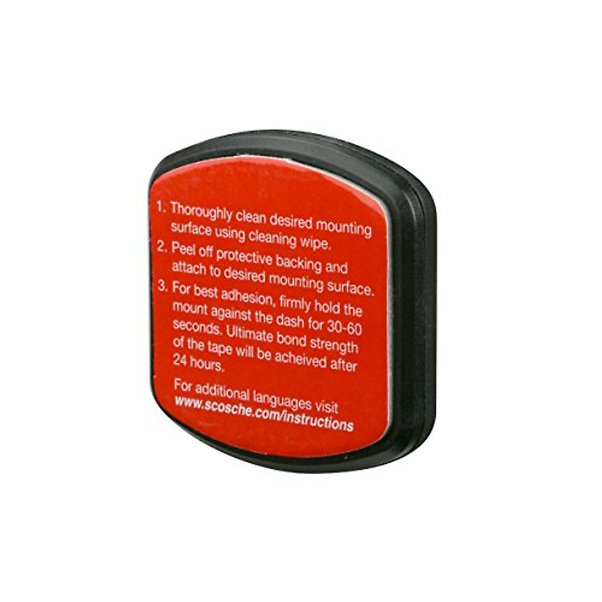 Scosche MAGTFM2 MagicMount XL Universal Flush Mount Holder Phone Mount, Non-Slip Rubber Grip for Dash, Large Devices, for Car, Home, Office, Black