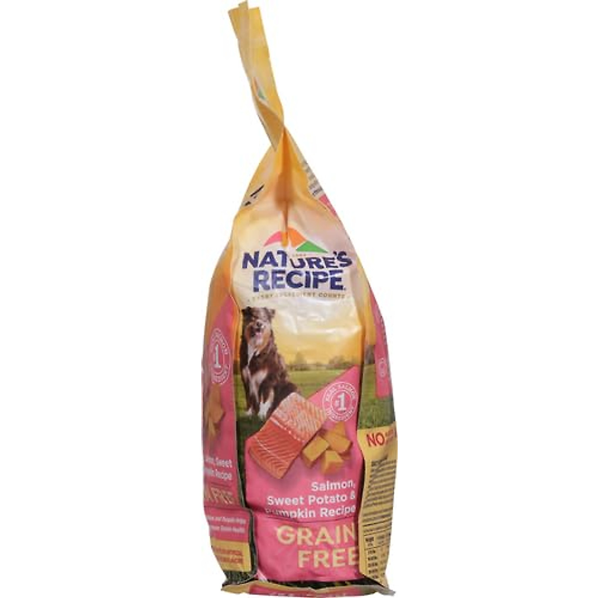 Nature′s Recipe Grain Free Salmon, Sweet Potato & Pumpkin Recipe Dry Dog Food, 4 lb. Bag