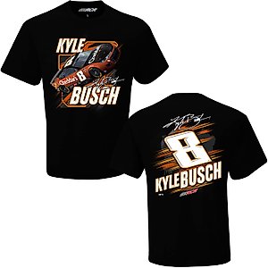 Checkered Flag Sports Kyle Busch 2023 Cheddar's Blister Tech T-Shirt Black (as1, Alpha, 3X_l, Regular, Regular)
