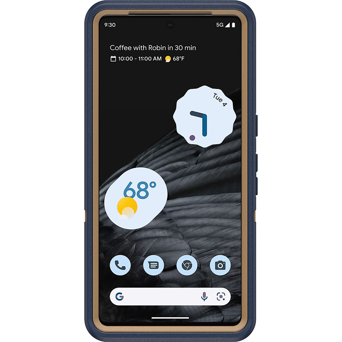 OtterBox Defender Series Case for Google Pixel 7 Pro (Only) - Holster Clip Included - Microbial Defense Protection - Non-Retail Packaging - Blue Suede Shoes