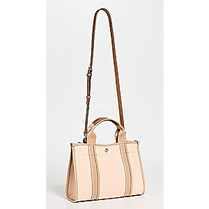 Tory Burch Women's Twill Small Tory Tote, Coy Pink, One Size