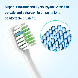 Replacement Toothbrush Heads Fits for Waterpik Complete Care 9.0 (CC-01), Care 5.0 (WP-862) Sonic Electric Tooth Brush Refill(8-pc), Pisonicleara