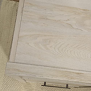 Sauder Pacific View L-Desk, L: 58.47" x W: 58.43" x H: 29.92", Chalked Chestnut Finish