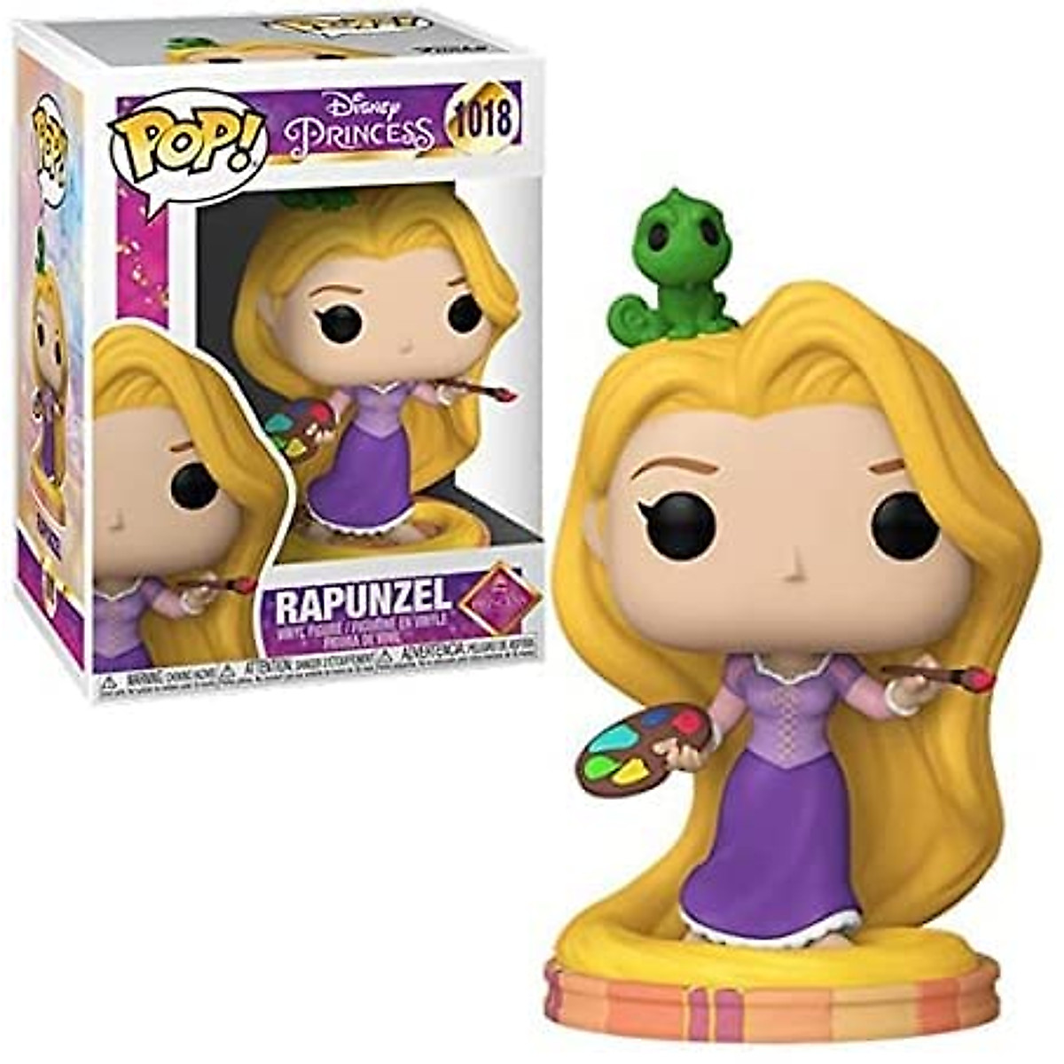 Visit the Funko Store Rapunzel Pop Protector Bundle - Figurine 3.75 Inch Classic Character Ultimate Princess Collection with PET Clear Plastic Case for Collectible Vinyl Figures
