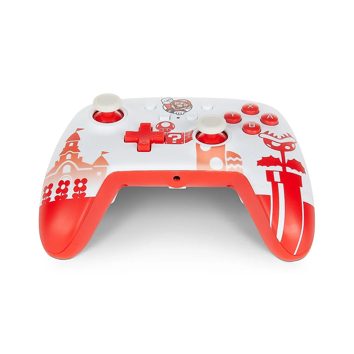 PowerA Enhanced Wired Controller for Nintendo Switch - Mario Red/White, Gamepad, game controller, wired controller, officially licensed (Nintendo Switch)