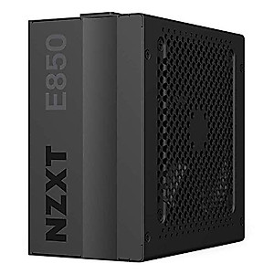 NZXT E850 - NP-1PM-E850A-US - 850-Watt ATX Gaming Power Supply (PSU) - Fully Modular Design - 80 Plus Gold Certified - Silent Operation - Digital Voltage and Temperature Monitoring - 10 Year Warranty