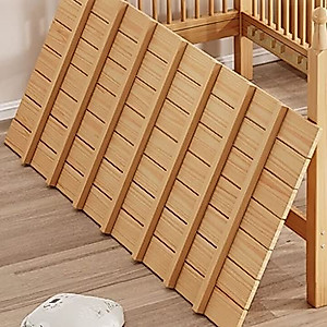 Wooden Bed, Solid Wood Bed Frame Wood Slat Support Widened Splicing Bed, Bed Sleeper for Adults, Kids, Teenagers (Size : 150x80x40cm)