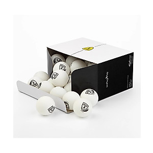 Killerspin 4-Star 40+ White Ping Pong Balls - New Standard ABS Plastic 40mm Table Tennis Balls - Competition Balls for Tournament Play - ITTF Quality (3 White Ball-Pack)
