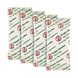 O2frepak 500CC(50-Pack) Food Grade Oxygen Absorbers Packets for Home Made Jerky and Long Term Food Storage