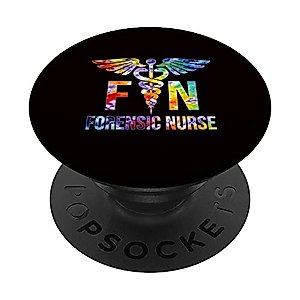 Forensic Nurse Tie Dye Correctional Nursing PopSockets Swappable PopGrip