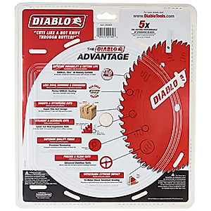 Diablo D1260X 12-Inch by 60t 1in Arbor Combination Saw Blade