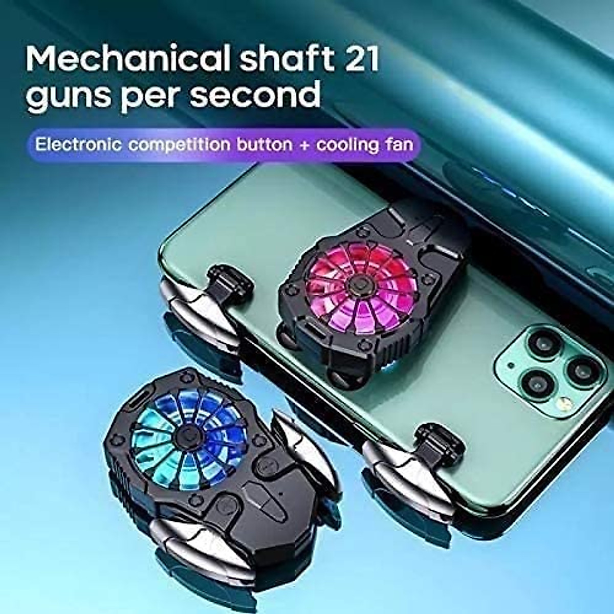 MZLXDEDIAN Mobile Phone Cooler, Cellphone Fan for Mobile Gaming Phone, Game Handle Radiator Mobile Phone Cooler Mini Cooling Fans, Works with iOS& Android