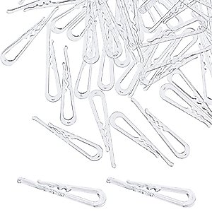 PH PandaHall 2000pcs Plastic Alligator Clips 1.5 Inch Clear Teeth Clips Fabric Clips Mini Alligator Clips Transparent Clothes Clips for Fabric Folding Shirts Ties Pants Dress