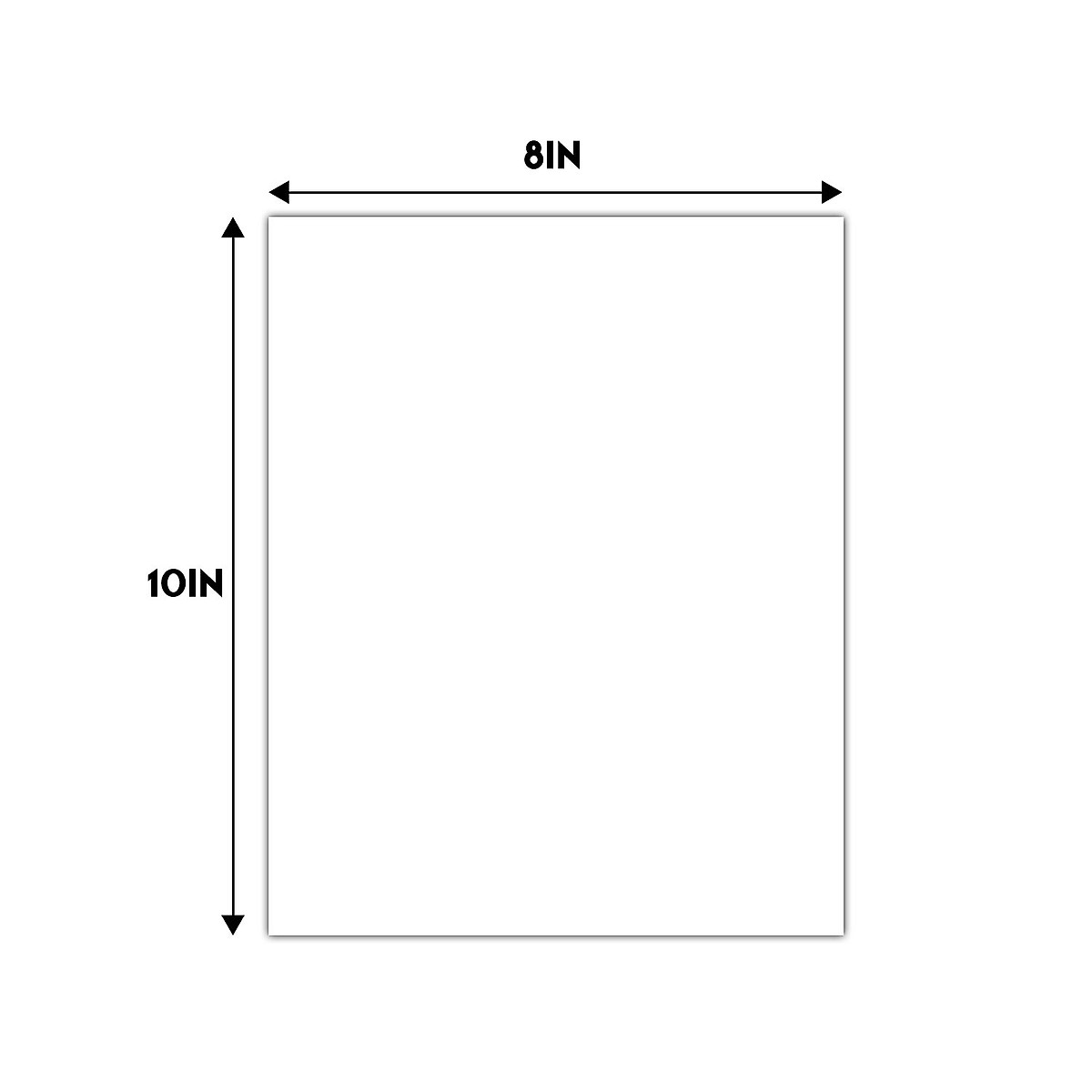 Golden State Art, 25 Pack 8x10 Bright White Backing Boards, Backer Boards Frames, Pictures, Crafts