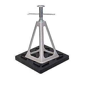 Homeon Wheels RV Leveling Block Flex Pads,Rubber RV Mat Apply to Uneven sufaces for Leveling Blocks & stabilizer,Black(8.5” x 8.5”)
