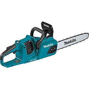 Makita XCU07Z 18V X2 (36V) LXT Lithium-Ion Brushless Cordless 14" Chain Saw, Tool Only, Teal (Renewed)